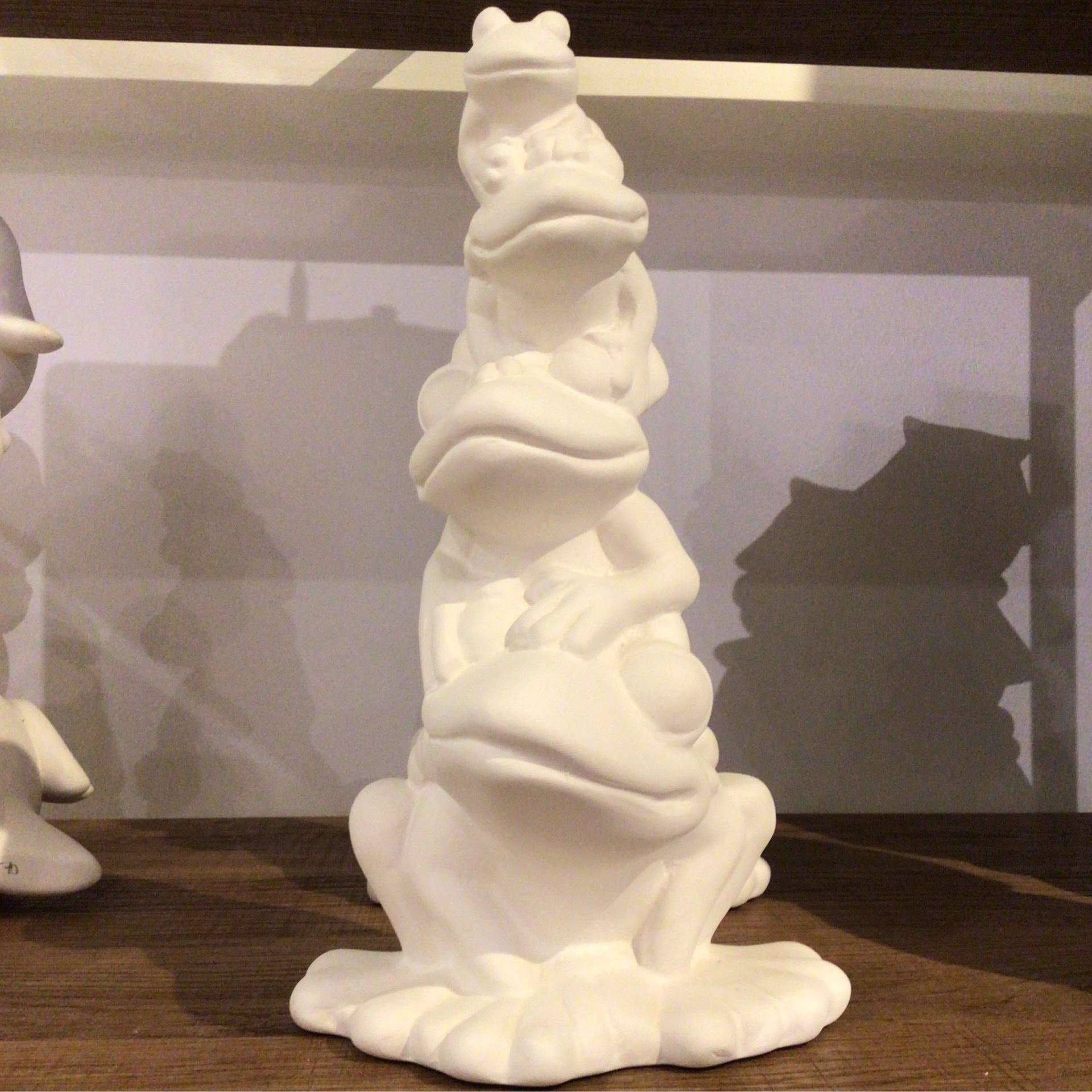 Three stackable frogs bank | Pottery Parties Studio